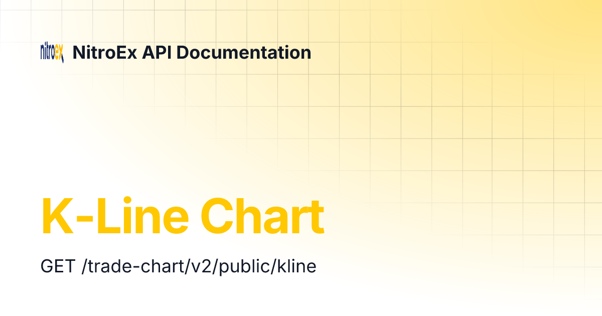K-Line Chart | NitroEx API Documentation